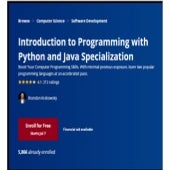 Introduction to programming with python and java specialization