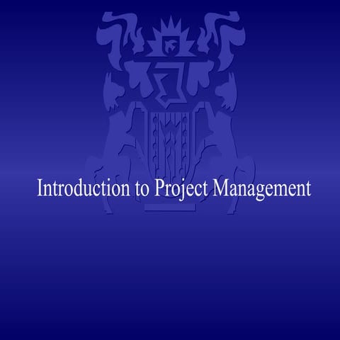Introductionto projectmanagement | PPT