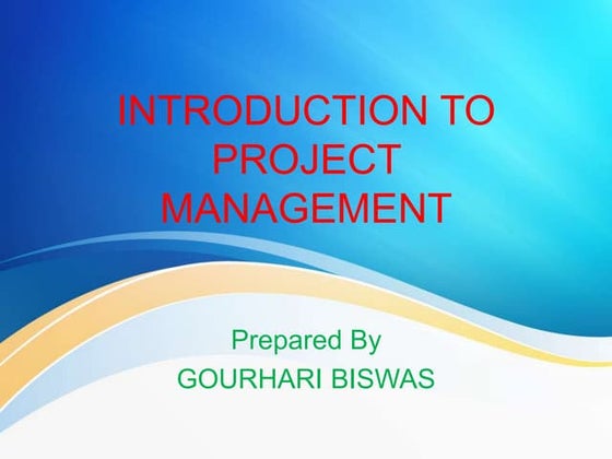 Project management PPT | PPT