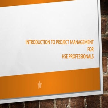 INTRODUCTION TO PROJECT MANAGEMENT.pptx. | PPTX