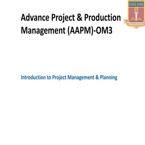 Introduction to Project Management and Planning.ppt
