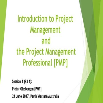 Introduction to Project Management Professional | PPT
