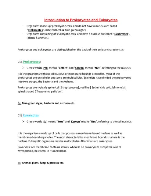 Prokaryotes and eukaryotes powerpoint | PPT