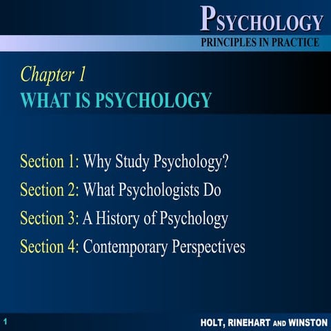 Introduction to psychology | PPT