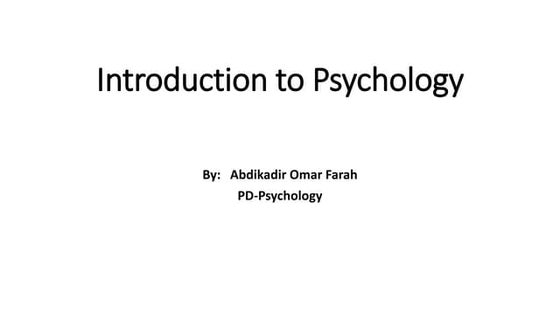 Psychology Presentation introduction of psychology definition | PPTX