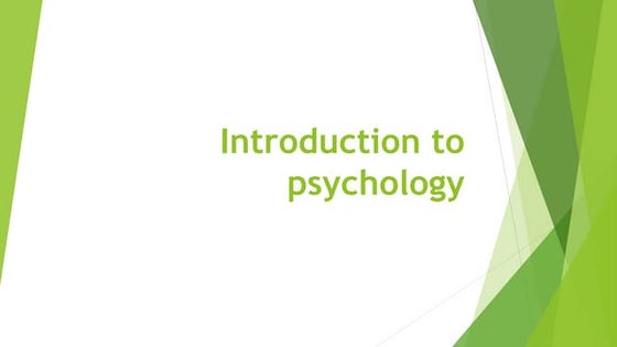 Major perspectives of psychology | PPTX | Biological Sciences | Science