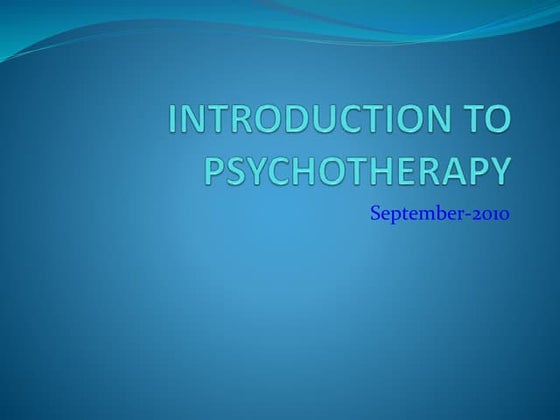 Comparison and similarties and differences among psychotherapy | PPTX ...
