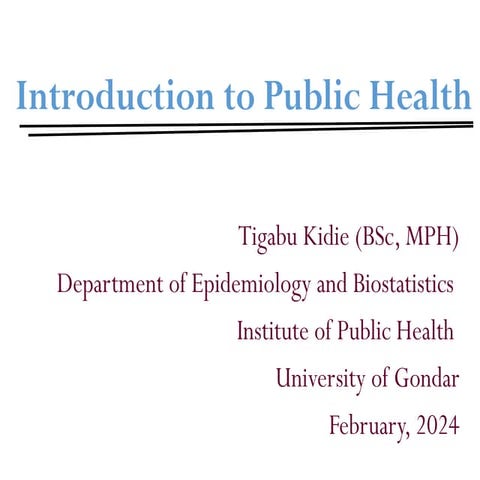Fundamentals of Public-Health principles pptx | PPTX