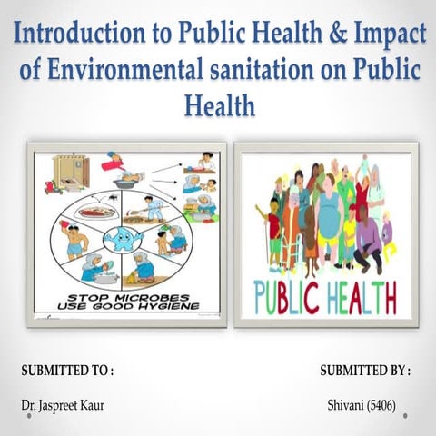Introduction to public health & impact of environmental sanitation on ...