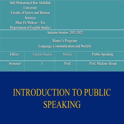 INTRODUCTION TO PUBLIC SPEAKING.ppt ORGANIZING THE BODY OF YOUR SPEECH ...