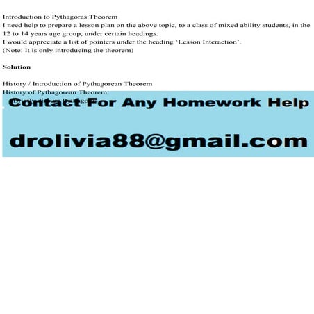 Introduction to Pythagoras TheoremI need help to prepare a lesson .pdf