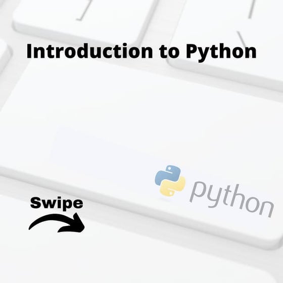 Introduction to python | PPT Introduction to python | PPT