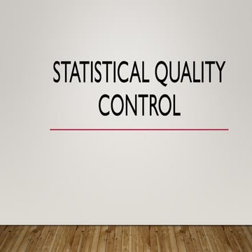 Introduction - to - Quality - Control - pdf | PPT