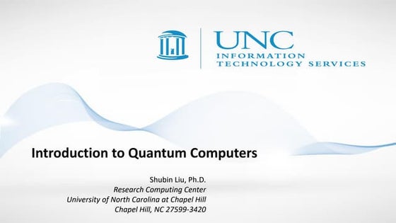 Quantum computer ppt | PPTX | Physics | Science