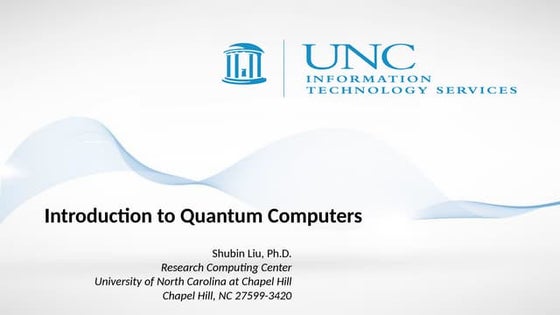 Quantum computer ppt | PPTX | Physics | Science