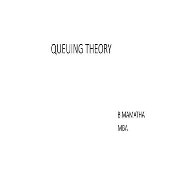 Introduction to Queuing Models ..pptx