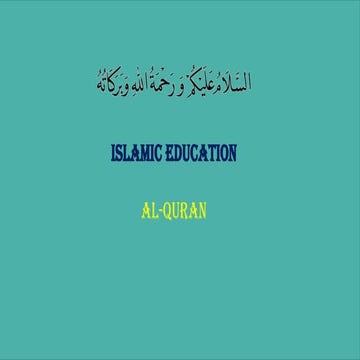 Introduction to Quran and Quran as guidance.pptx | Islam | Religion ...