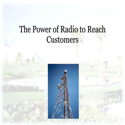 Introduction To Radio Advertising | PPT