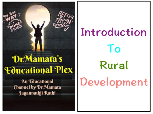 Rural Development Meaning, definition and concepts | PPTX