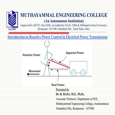 Introduction To Reactive Power Control In Electrical Power Pdf