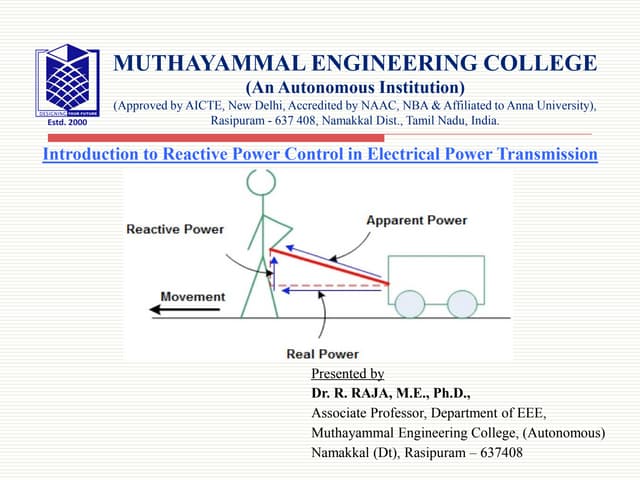 Introduction To Reactive Power Control In Electrical Power Pdf