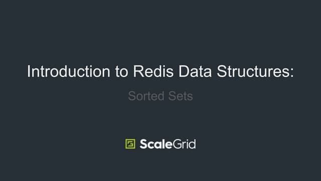 Introduction To Redis Data Structures Sorted Sets Ppt