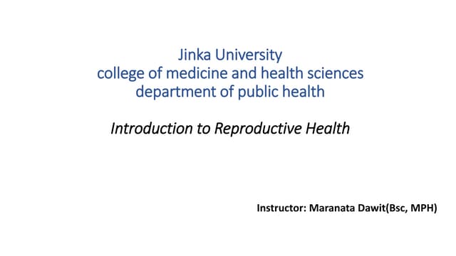 Reproductive health and family planning module | PDF