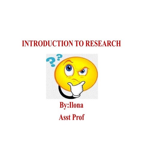 Introduction to research methodology | PPTX