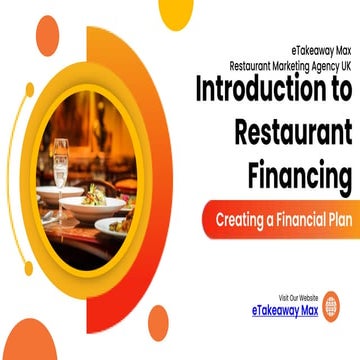 How to Make a Restaurant Financial Plan for Startups | PPTX