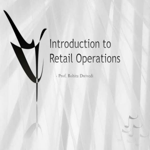 Introduction to Retail Operations | PPT