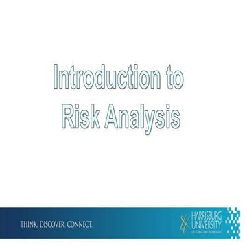 Introduction to risk analysis | PPTX