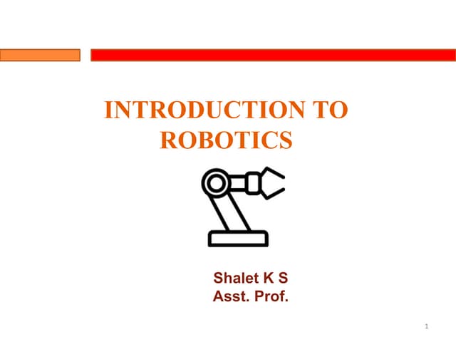 Anatomy of robot | PPTX | Robotics | Technology & Computing
