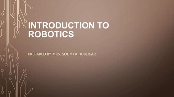 Robotics | PPTX