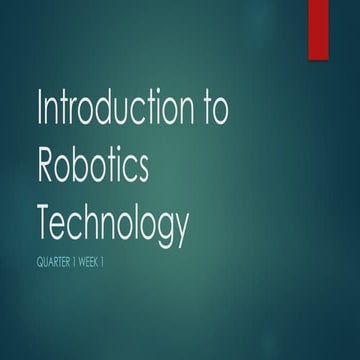 Introduction to Robotics Technology.pptx