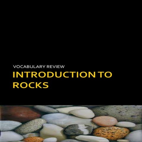 Introduction to rocks | PPTX