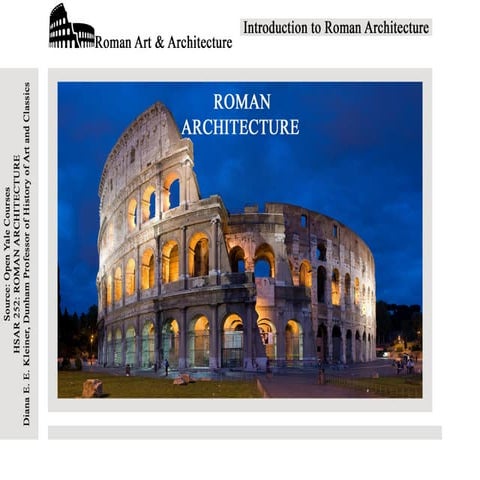 Introduction to roman architecture | PPT