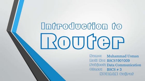 Introduction of routing | PPT Introduction of routing | PPT