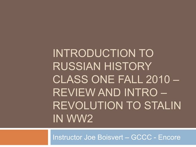 Russia 1450 1750 | PPT