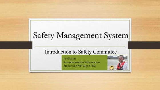 Safety commitee meeting | PPT | Events