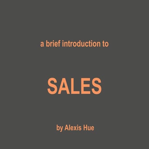 Introduction to Sales | PDF