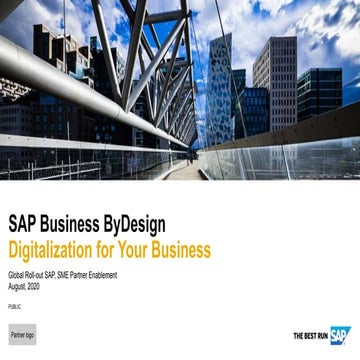 SAP Business ByDesign-Digitalization for Your Business | PPT