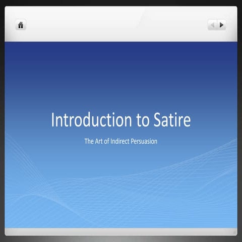 Introduction to Satire 2018 | PPTX | Comedy | Genres