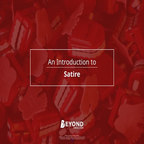 Introduction to Satire PowerPoint.pptx English lessons | PPTX
