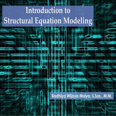 Introduction To Structural Equation Modeling Ppt