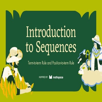 Introduction to Sequences Education Presentation in Green Cream ...
