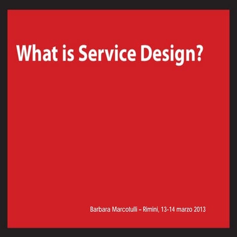 Challenging the 'Tourism Thinking' Paradigm/1 - Introduction to Service ...