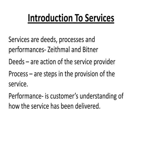 Introduction to services | PPTX
