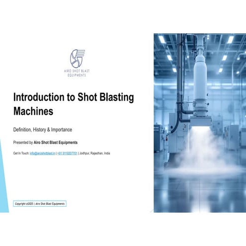 Introduction to Shot Blasting Machines: Basics & Applications | PDF