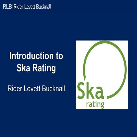 Introduction to ska ratings for offices | PDF