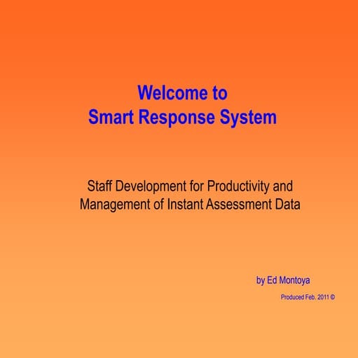 Introduction to smart response clickers system ed montoya | PPTX ...
